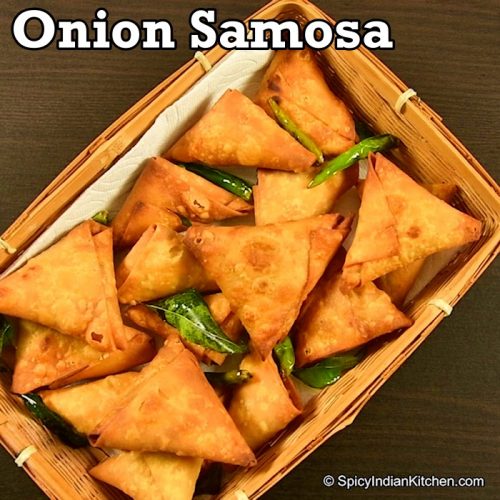 சமோசா | வெங்காய சமோசா | Onion samosa in tamil - Spicy Indian Kitchen