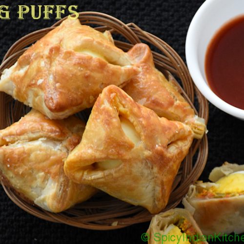 Egg Puff/ How to make egg puff - Spicy Indian Kitchen